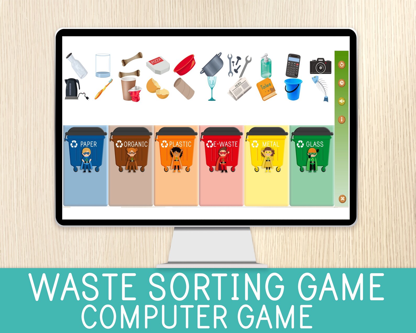 Waste Sorting Activity Bundle Printable Activity Computer - Etsy Canada