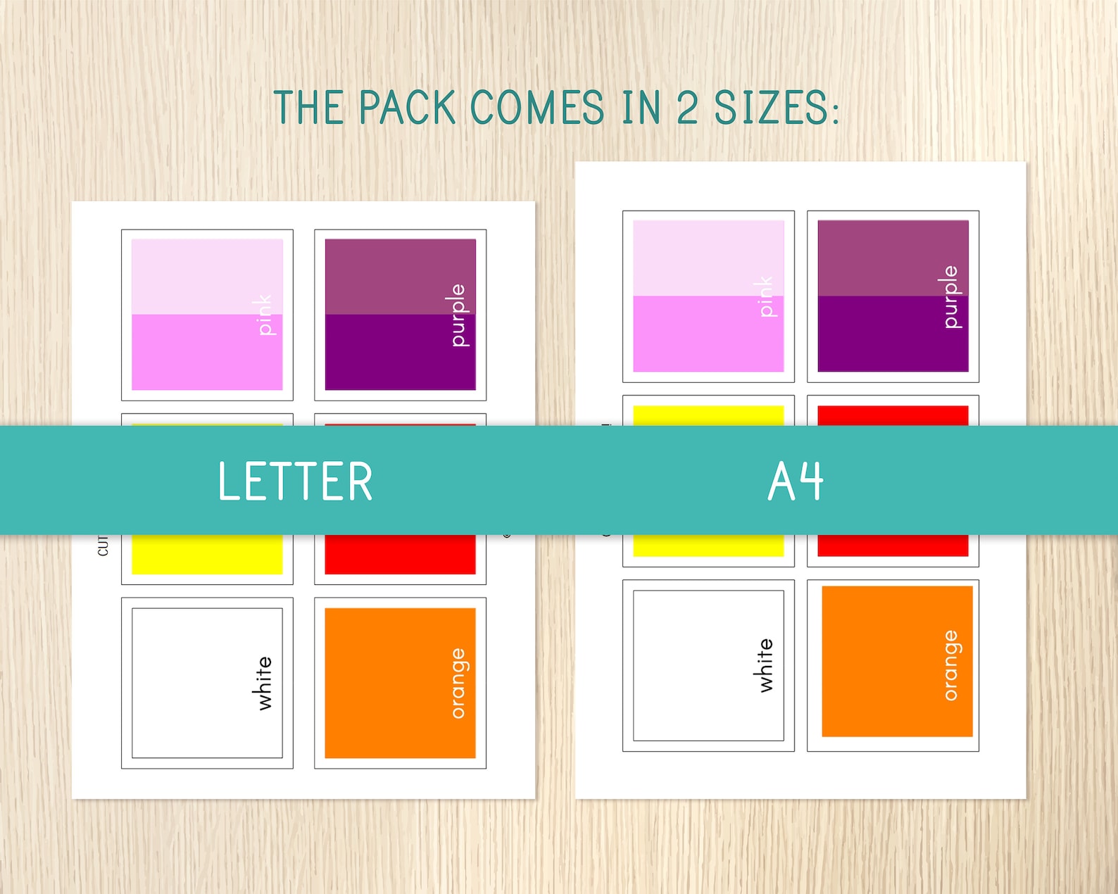 Color Sorting Cards Color Matching Montessori Activity | Etsy