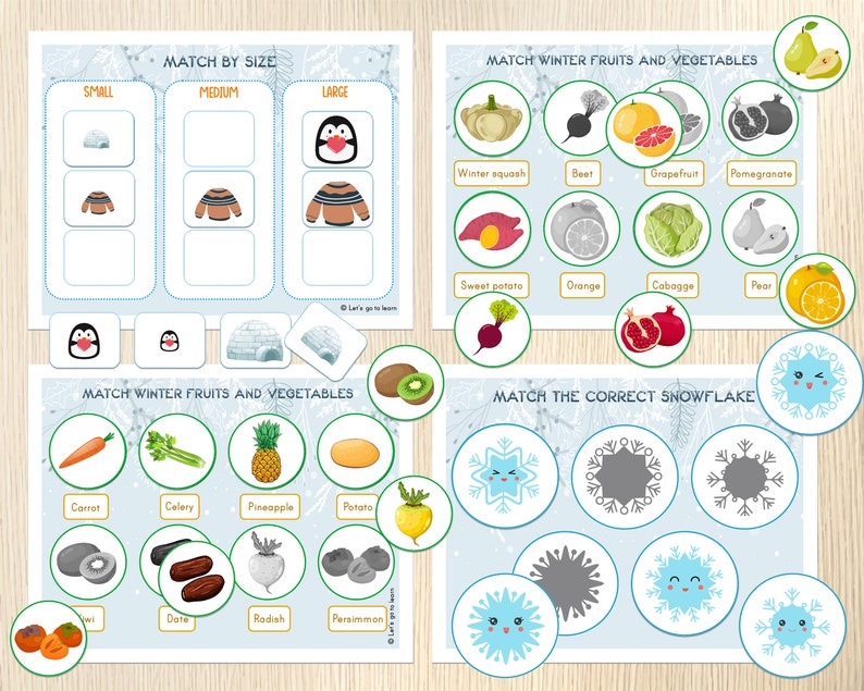 Winter Busy Book - Learning Binder for Toddlers, Preschool ...