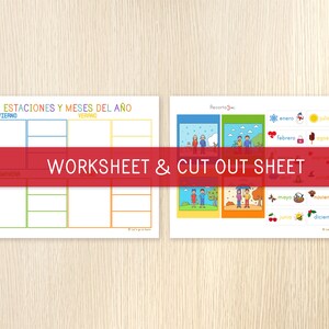 Month of the Year & Seasons in SPANISH - Preschool, Kindergarten ...