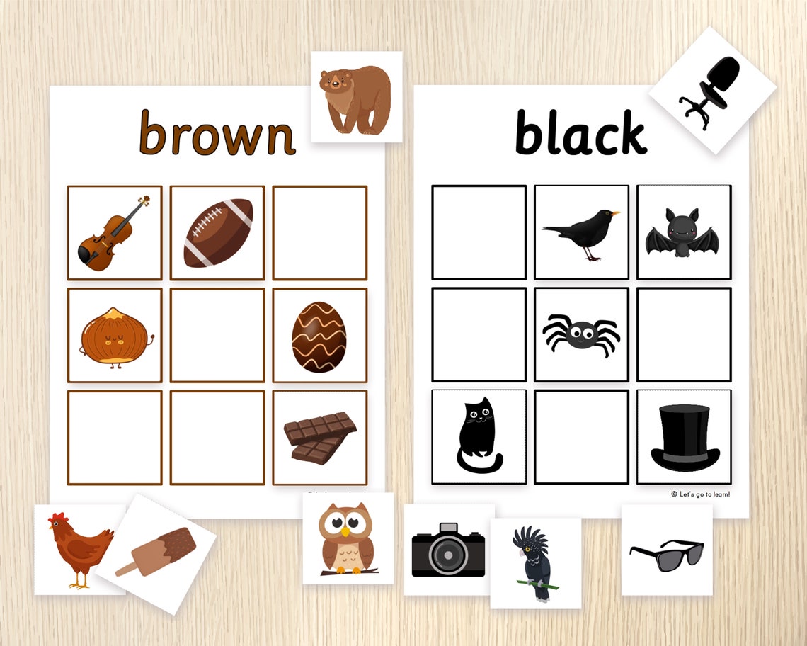 Color Sorting Activity Toddler & Preschool Game Quiet Book - Etsy