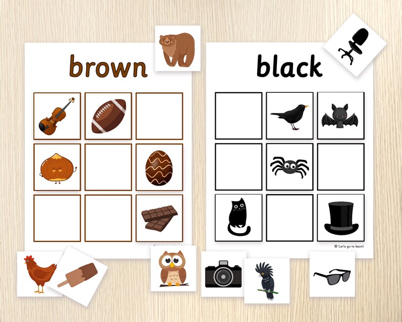 Color Sorting Activity Toddler & Preschool Game Quiet Book - Etsy