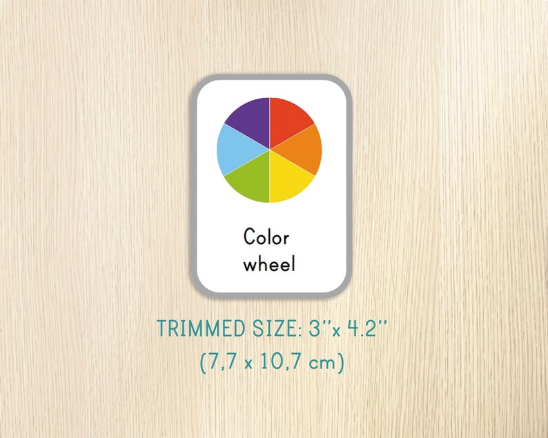Color Flashcards, Color Cards, Toddler, Preschool, Kindergarten, Color ...
