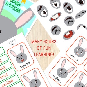 Emotions for Kids - Bunny Emotions Activity - Rabbit Feelings ...