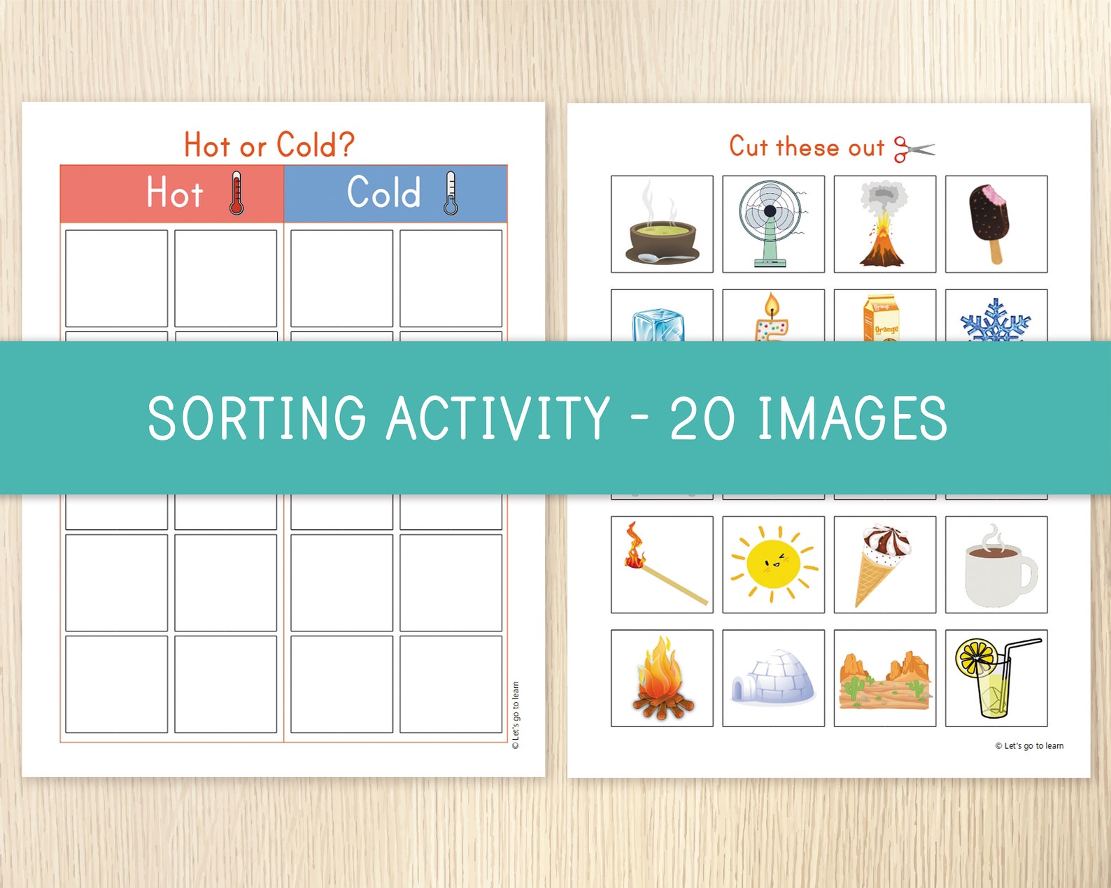 Hot and Cold Activity Pack for Kids Preschool Kindergarten - Etsy