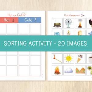 Hot and Cold Activity Pack for Kids, Preschool, Kindergarten ...