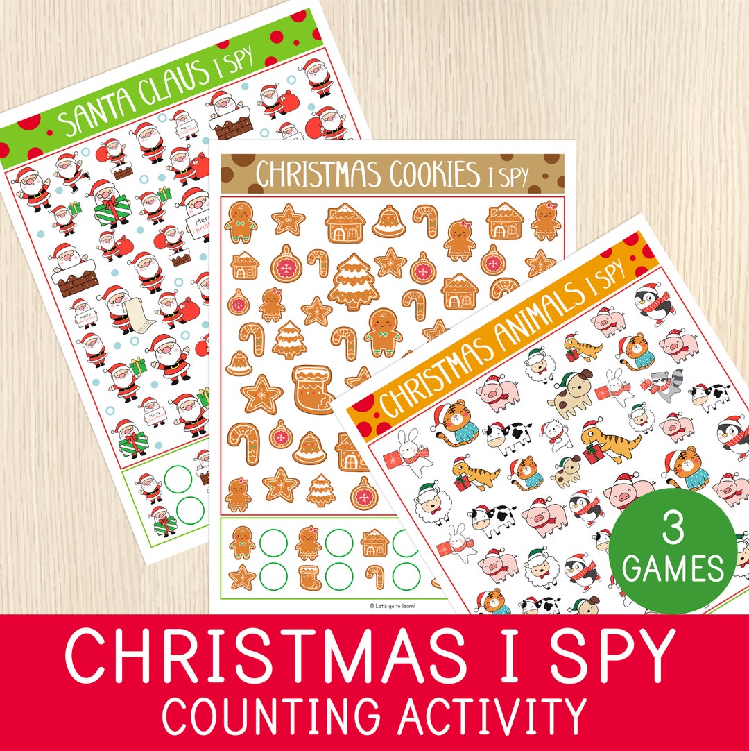 Juegos de Veo, veo y veo para Navidad: Papá Noel busca y encuentra ...