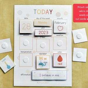 Daily Morning Board, Circle Time Calendar, Preschool & Kindergarten ...