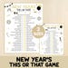 New Years This or That Game - Printable New Years Eve Game - New Years ...