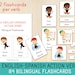 English-spanish Action Verbs - 42 Verbs - 84 Bilingual Flashcards ...