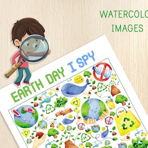 Earth Day I Spy - 2 Printable Games - Look & Find - Counting Game ...