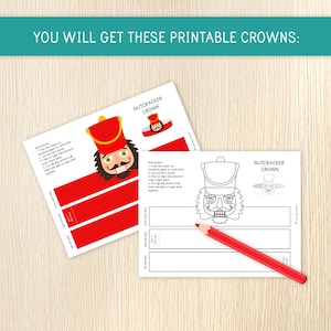 Nutcracker Paper Crown, Party Hat for Kids & Adults, Headband, Party ...