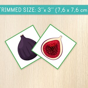 Fruit Slices Matching Activity, Outside & Inside Fruits, Montessori ...