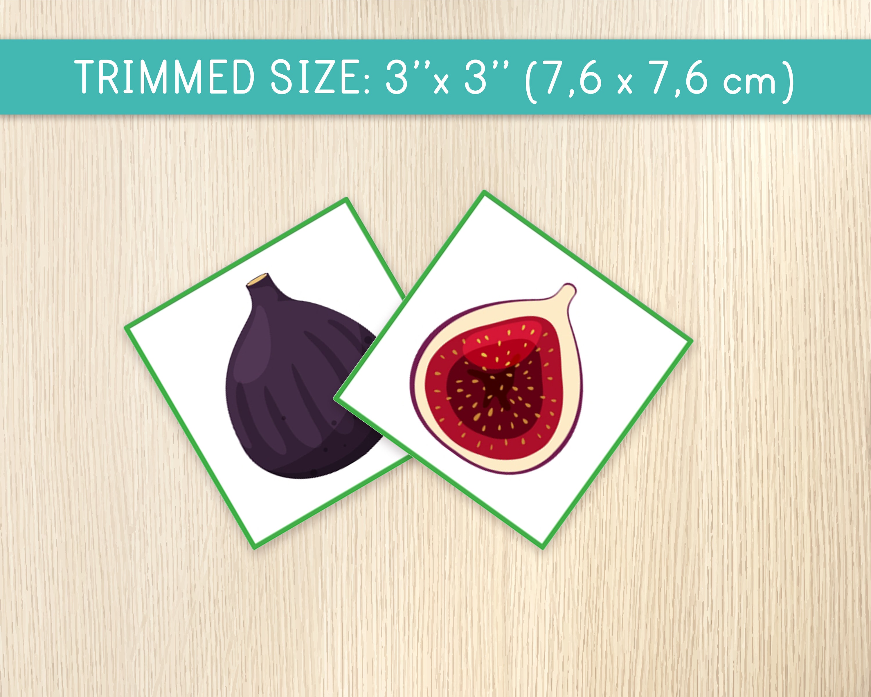 Fruit Slices Matching Activity Outside & Inside Fruits - Etsy