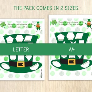 Leprechaun's Hat Decor, St. Patrick's Day Activity, Toddler and ...