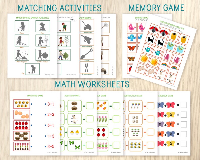 Spring Worksheets Spring Learning Pack Spring Busy Book - Etsy