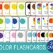 Color Flashcards, Color Cards, Toddler, Preschool, Kindergarten, Color ...