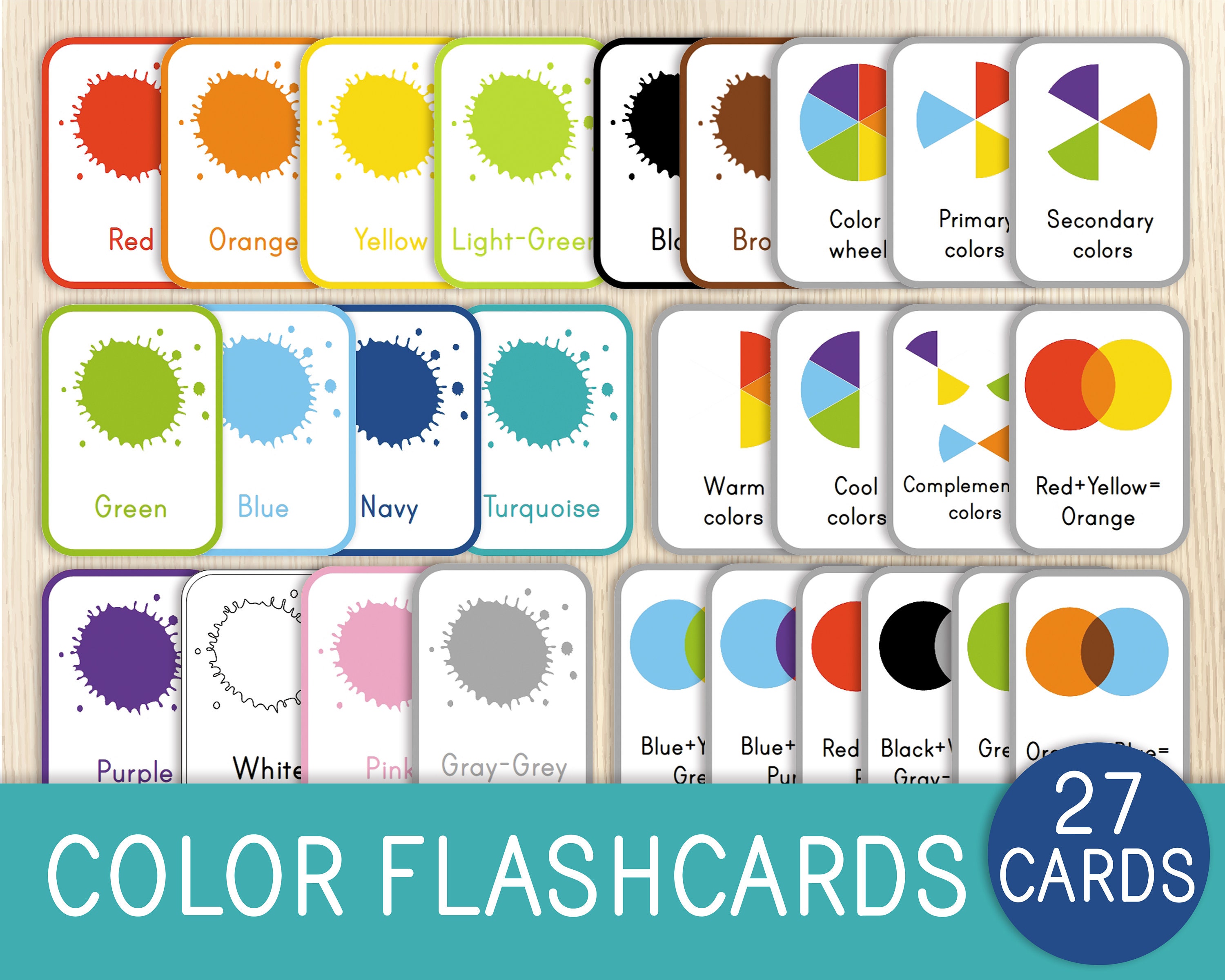 Primary Color Flash Cards