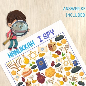 Hanukkah I Spy, Seek and Find, Look & Find, Counting Activity, I Spy ...