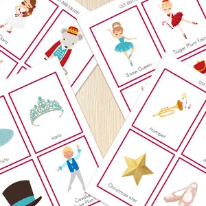 Nutcracker Ballet Flashcards or Wordcards for Kids, Christmas Story ...