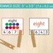 Number Words Clip Cards, Count and Clip Cards, Flashcards, Numbers 0-10 ...