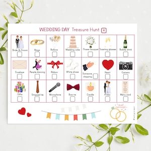 Wedding Treasure Hunt for Kids, Wedding Scavenger Hunt, Wedding ...