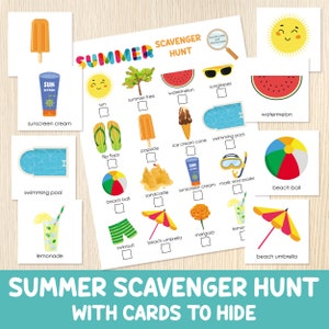 Seasons Scavenger Hunt Games BUNDLE, Treasure Hunt With Cards to Hide ...