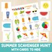 Seasons Scavenger Hunt Games BUNDLE, Treasure Hunt With Cards to Hide ...