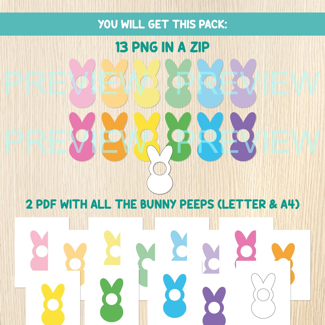 Easter Bunny Peeps - Add Your Photo Activity for Kids - Easter Craft ...