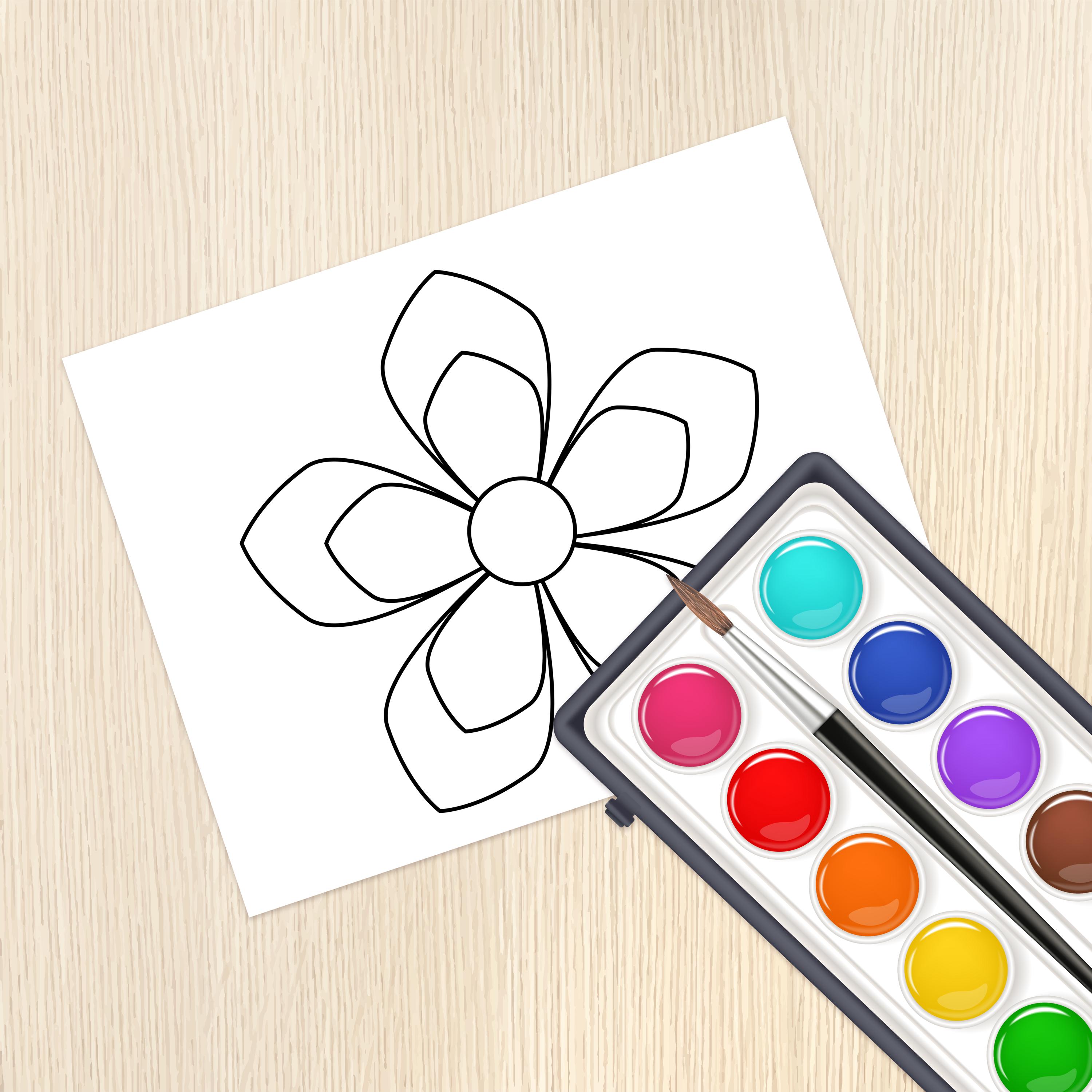 Flower Templates Printable Pack - 20 Flower Outline Pages for Crafts ...