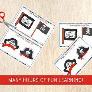 Pirates Playdough Mats, Play Doh, Preschool, Kindergarten Activity ...