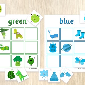 Color Sorting Activity - Toddler & Preschool Games - Colors Worksheets ...