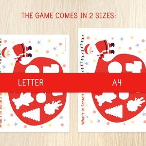 Christmas Game, Matching Activity, Santa's Sack, Shadow Matching, Toys ...