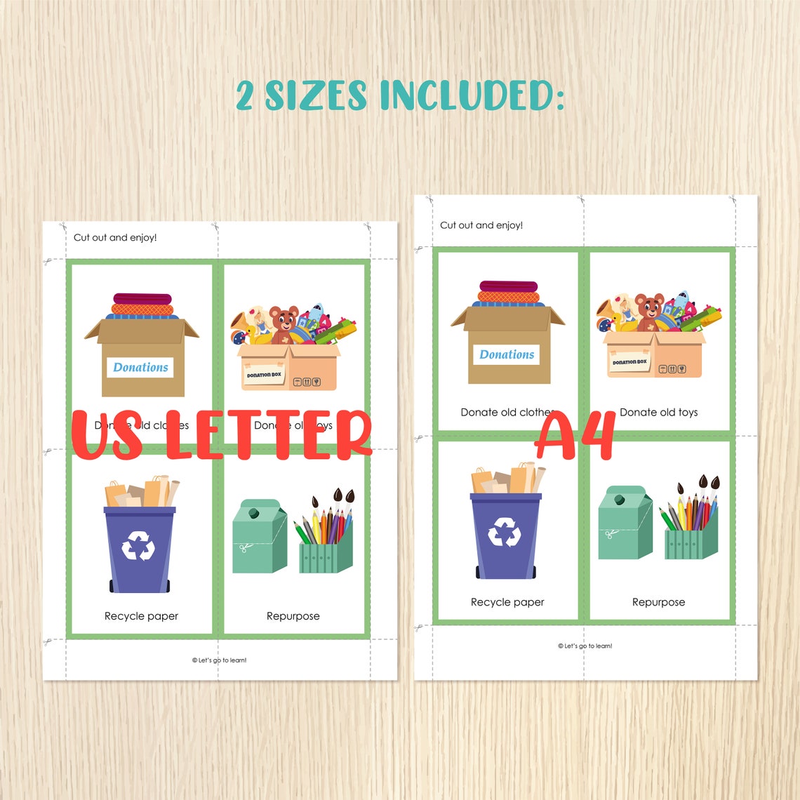 Earth Day Flashcards, Eco Friendly Habits, Preschool, Kindergarten ...