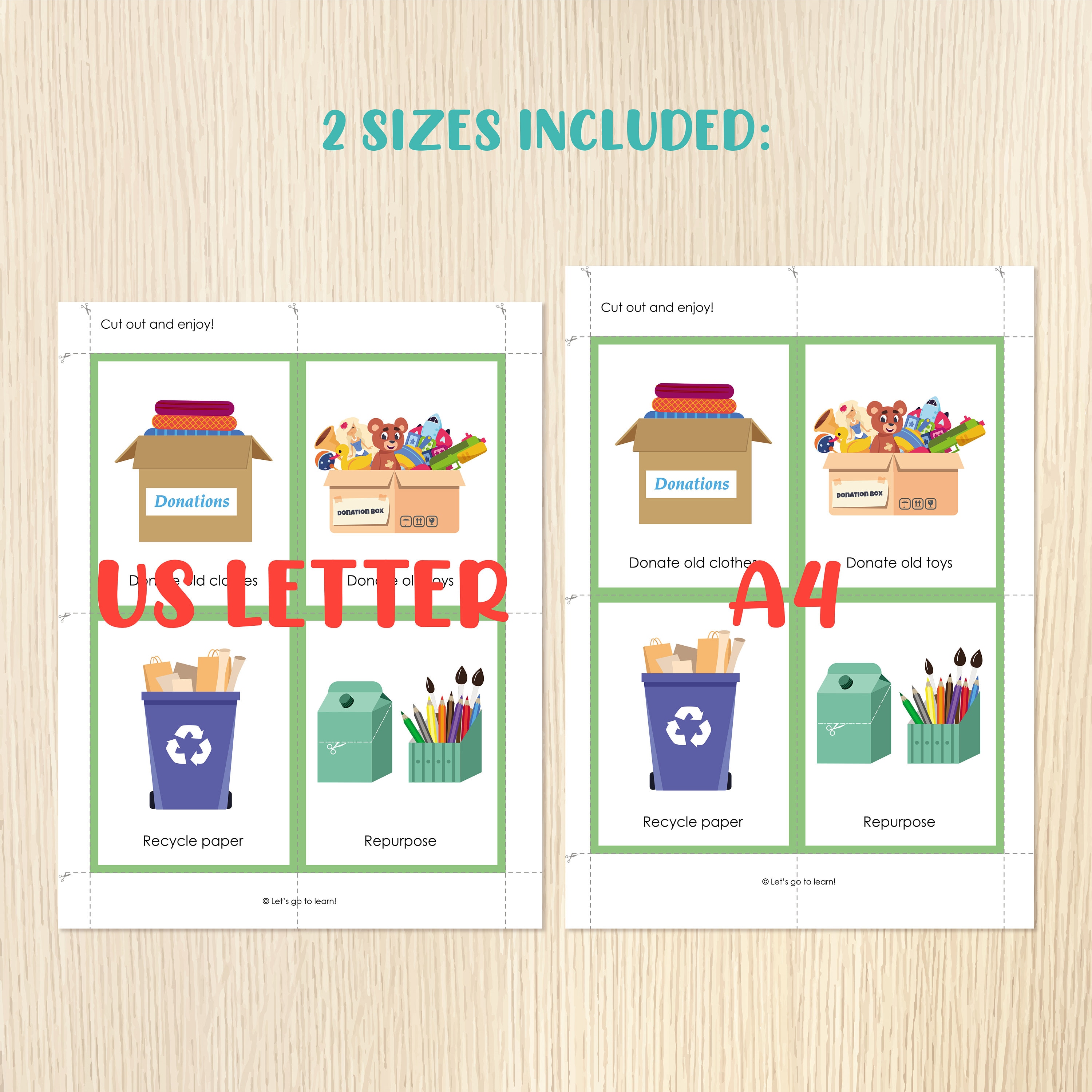 Earth Day Flashcards, Eco Friendly Habits, Preschool, Kindergarten ...