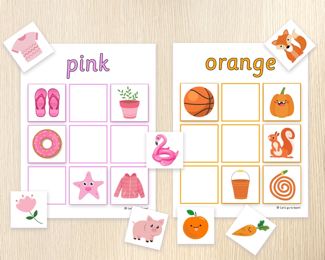 Color Sorting Activity Toddler & Preschool Game Quiet Book - Etsy
