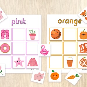 Color Sorting Activity - Toddler & Preschool Games - Colors Worksheets ...