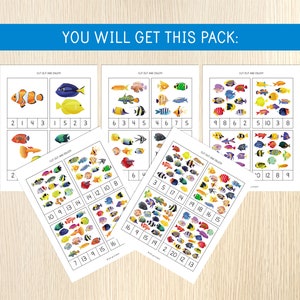 Count & Clip Cards - Fish Counting Activity - Toddler, Preschool ...