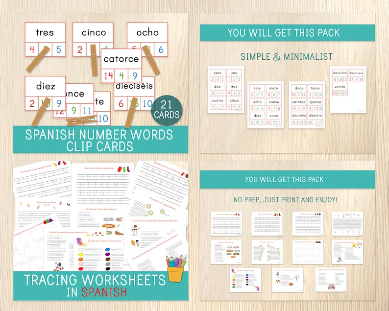 Spanish MEGA BUNDLE Spanish Worksheets Flashcards Calendar - Etsy