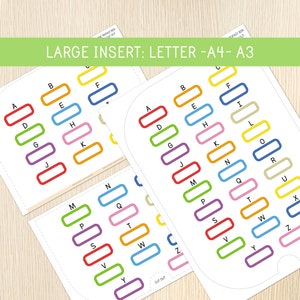 Letters Sorting Activity Flisat Insert, Flisat Table, Trofast Bin Lid ...