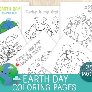 Earth Day Coloring Pages, 25 Coloring Sheets, Spring Activity, Kids ...