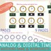 Telling Time Practice, Analog & Digital Time, Matching Game and ...
