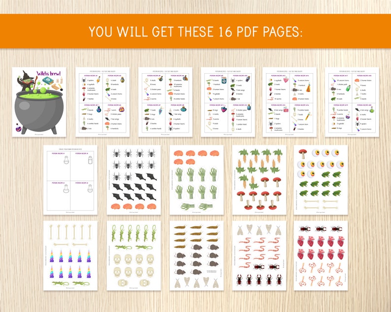 Halloween Potion Making Dramatic Play, Witch Brews Pretend Play ...