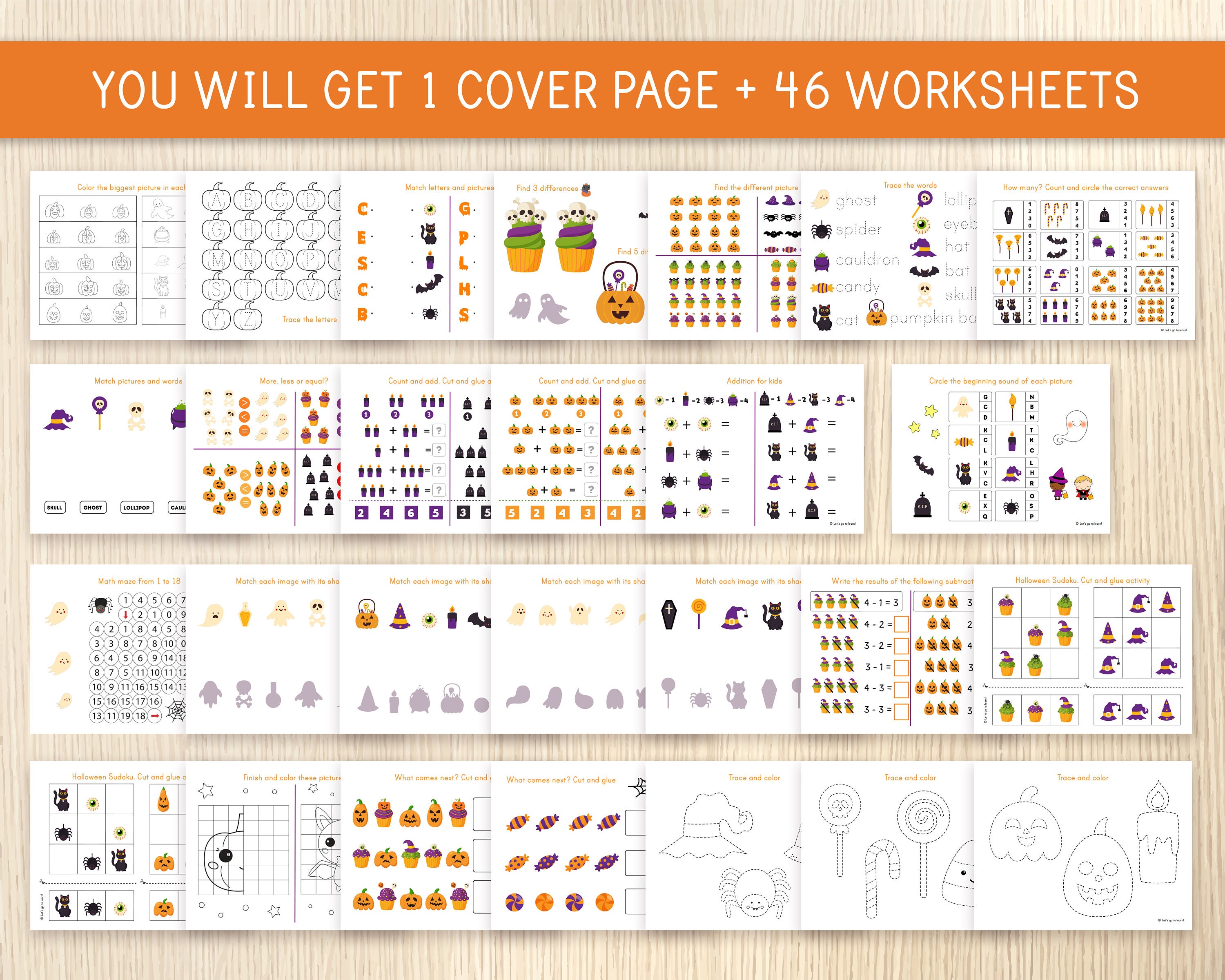Halloween Busy Book, Learning Binder, Toddler, Preschool, Kindergarten ...