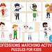 Professions Matching Activity, 52 Puzzles, Jobs, Community Helpers ...