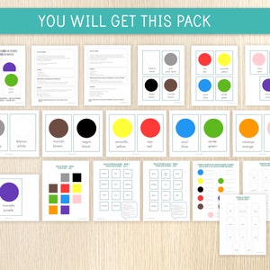 SPANISH-ENGLISH BUNDLE #1, Colors, Numbers, Emotions, Weather ...