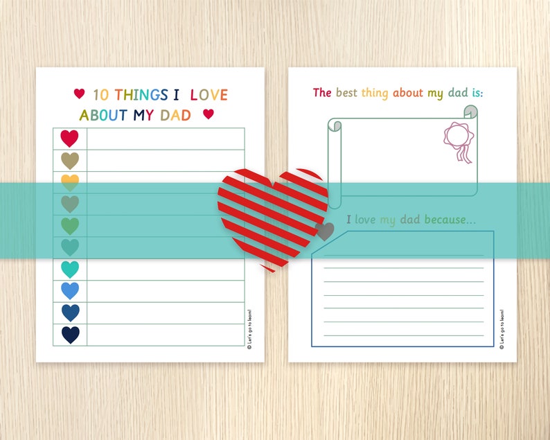 All About My Dad Book Father's Day Gift Birthday - Etsy