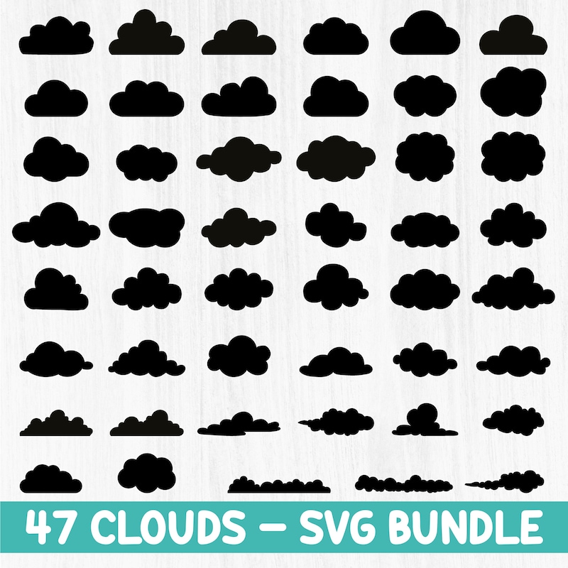 Cloud Svg - Etsy