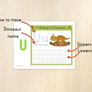 Alphabet Tracing Worksheets, Dinosaurs, Tracing Letters, Preschool ...