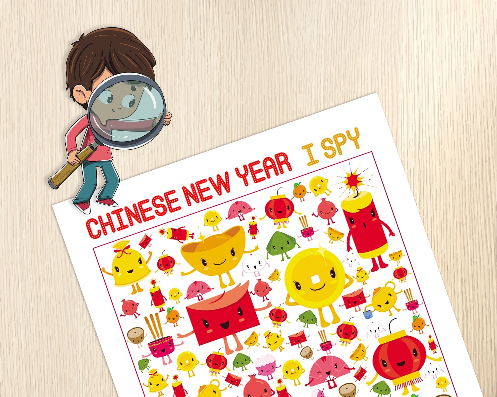 Chinese New Year I Spy Games Chinese Zodiac Animals Lunar | Etsy